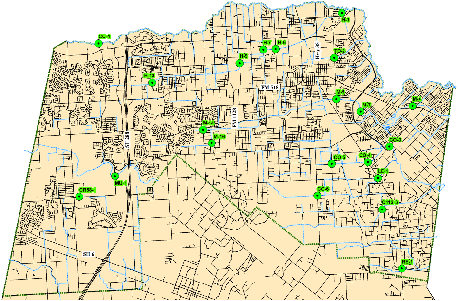 Brazoria County Drainage District Map